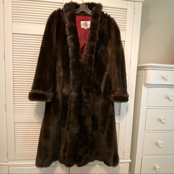 Oleg Cassini | Jackets & Coats | Oleg Cassini Faux Mink Fur Made In Usa ...